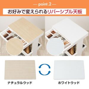 【新商品紹介】リセスタイル テーブルワゴン3段引出付ウッド - JEJアステージ株式会社 - Enjoy the Future